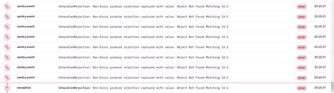 Unhandledrejection Non Error Promise Rejection Captured With Value