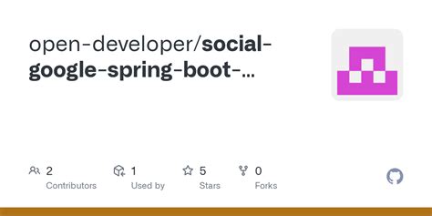 Github Open Developer Social Google Spring Boot Starter