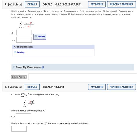Solved Find The Radius Of Convergence R And The Interval Chegg