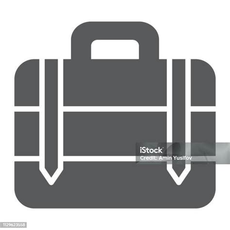 수하물 문자 모양 아이콘 가방과 수하물 가방 서명 벡터 그래픽 백색 배경에 단단한 패턴 0명에 대한 스톡 벡터 아트 및 기타