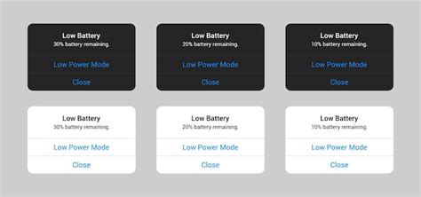 Premium Vector Low Battery Notification Interface Vector Design Template Editorial