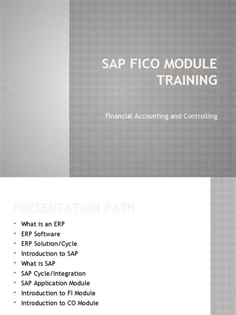 Sap Fico Introduction Module Training Pdf Enterprise Resource Planning Accounts Payable