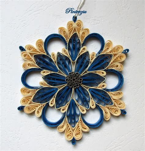 Quilled Snowflake Paper Quilling Jewelry Quilling Designs Quilling