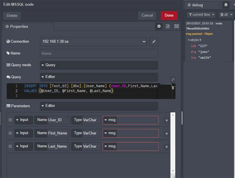 Dashboard And Ms Sql Database Number And Text Input Nodes Dashboard Node Red Forum