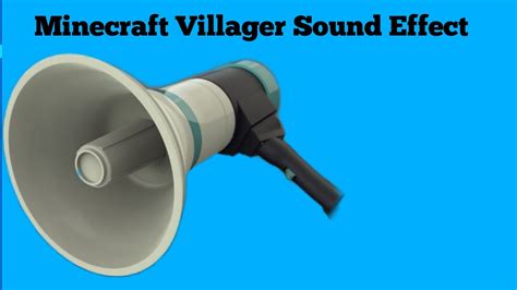 Minecraft Villager Sound Effect Youtube