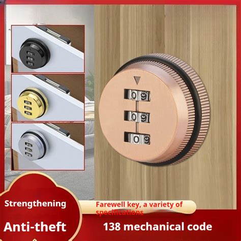 Desk Combination Lock Bedside Table File Cabinet Locker Mechanical Combination Lock Wardrobe