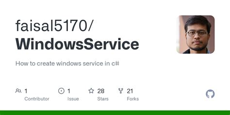 Github Faisal5170windowsservice How To Create Windows Service In C