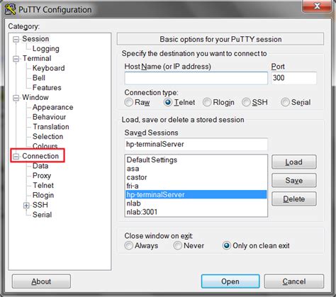 Keeping PuTTY Telnet Session Alive NIL Network Information Library