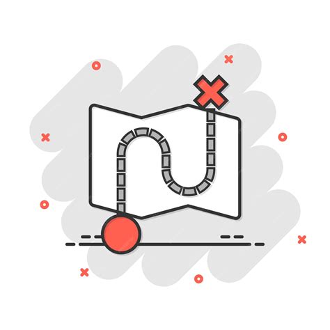 Premium Vector Map Pin Icon In Comic Style Gps Navigation Cartoon Vector Illustration On White