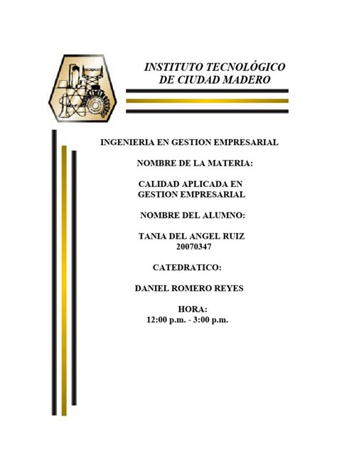 380929473 Hoja De Presentacion Tec Madero Descargar Gratis Pdf Calidad Comercial Business
