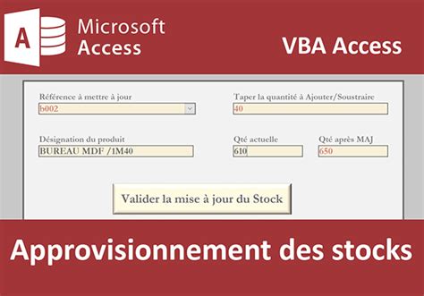 Application VBA Access Pour Facturer Les Clients