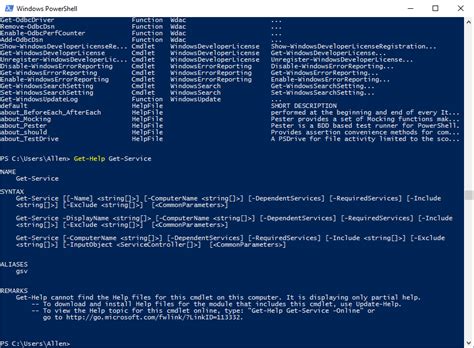 free tech answers getting help on a powershell command get help