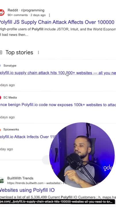 Swikar Sharma On Linkedin Stop Using Polyfill Js From Polyfill Dot Io
