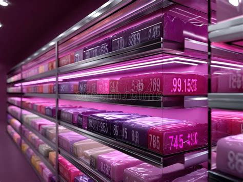 Image Of An Organized Color Coded Product Display Using Numbers For