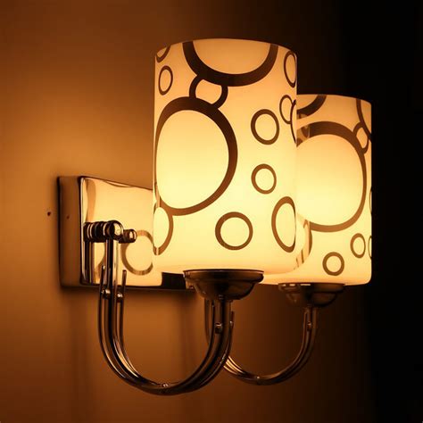 Moreushop Double Headed Bubble Pattern Glass Wall Lamp Moreushop®