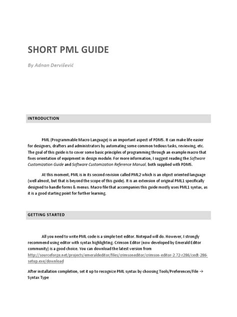 Pml Guide Pdf Array Data Type Control Flow