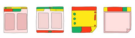 복고풍 증기파 데스크탑 브라우저 및 대화 상자 창 템플릿 세트 올드 웹 1970 사이키델릭 오래된 컴퓨터 1990 운영 체제 소셜 미디어 스토리