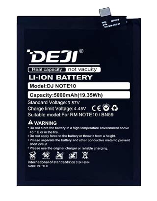 Bateria Xiaomi Redmi Note G Note S G Bn Deji X Distribuidora Pe As E