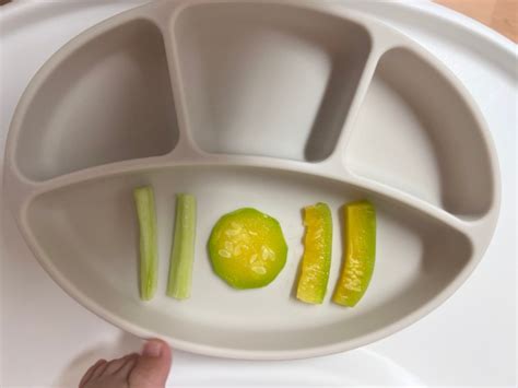 이유식 일기 6개월 아기 자기주도이유식 핑거푸드 야채스틱 애호박 오이 네이버 블로그