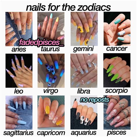 Cancer Zodiac Acrylic Nails Design Talk