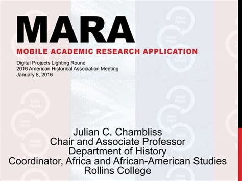 Maramobile Academic Research Application Pptx