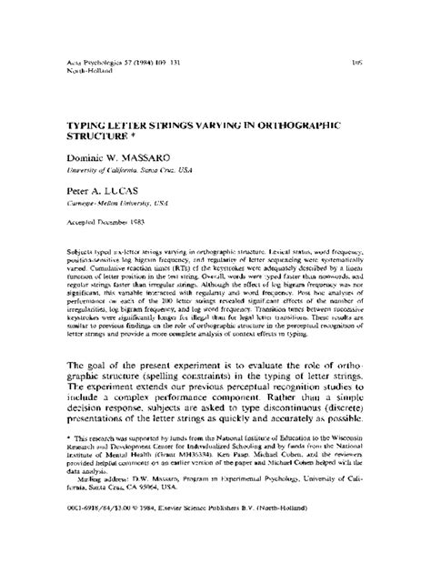 Fillable Online Typing Letter Strings Varying In Orthographic Fax Email Print Pdffiller