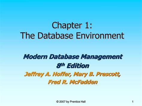 Ppt Chapter 1 The Database Environment Powerpoint Presentation Free Download Id1473233