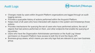 Design And Implementation Anypoint Platform Audit Logs Splunk