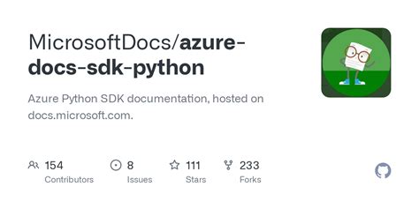 Github Microsoftdocsazure Docs Sdk Python Azure Python Sdk Documentation Hosted On Docs
