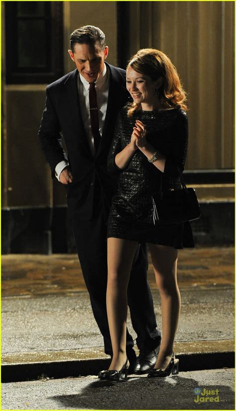 Emily Browning Tom Hardy Look Happy To Shoot Legend Night Scenes Photo 696884 Photo