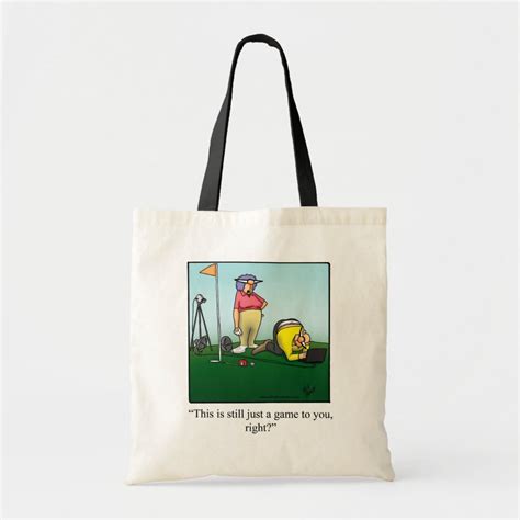 Funny Golf Couple Humor Tote Bag Zazzle