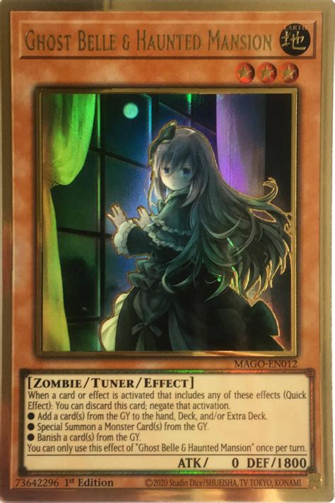 Ghost Belle And Haunted Mansion Alternate Art Gold Mago En012 1s