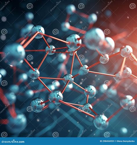 Molecular Structure Background Colorful Of Molecular Structural Simulation Stock Illustration