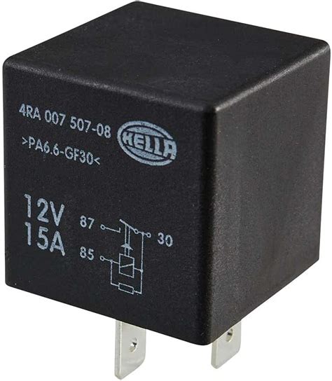 Hella 4ra 007 507 081 Relè Corrente Di Lavoro 12v 4a Poli Schema