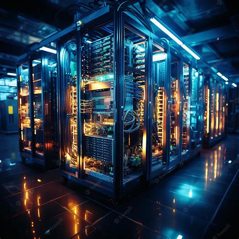 Premium Ai Image Server Racks In Data Center