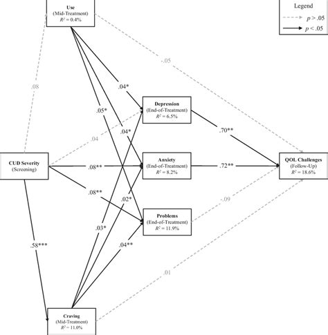 Four Timepoint Longitudinal Structural Model For The Full Sample Path