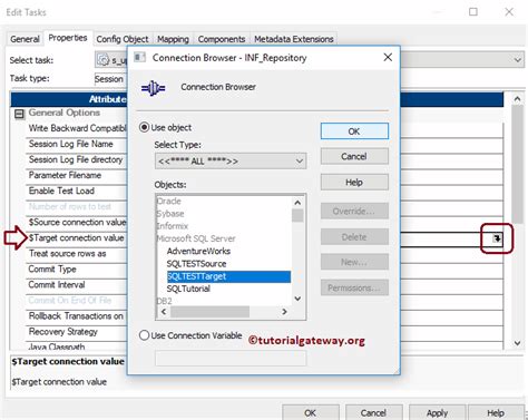 informatica update strategy using session properties