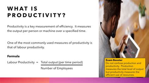 Edexcel Business Production Productivity And Efficiency Teaching