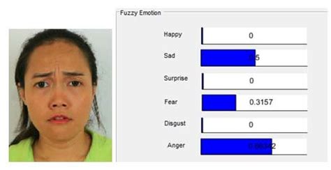 Fuzzy Emotion Recognition Output Fig 8 Shows The Output Of Fuzzy Download Scientific Diagram