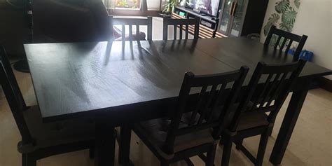 Ikea Dining Table And 6 Chairs Furniture And Home Living Furniture