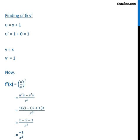 Example Find Derivative Of F X X X Teachoo