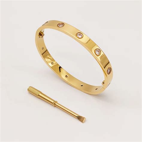 Luxury Famous Brand Designers Jewelry Screw Love Bangle Bracelet With