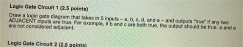Solved Logic Gate Circuit Points Draw A Logic Gate Chegg Com