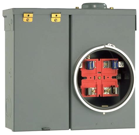 Square D 100 Amp Meter Socket Load Center With Main Breaker And Neutral