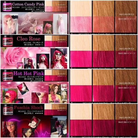 Pink Hair Color Chart At Alma Jones Blog