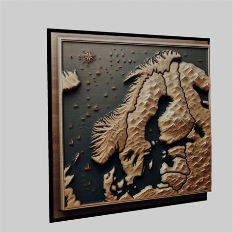 3d File Norway Map Topography For Cnc Router Laser And 3d Printer 🇳🇴 ・3d Printer Model To Download