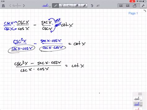 SOLVED Verify The Equation Is An Identity Using Fundamental Numerade