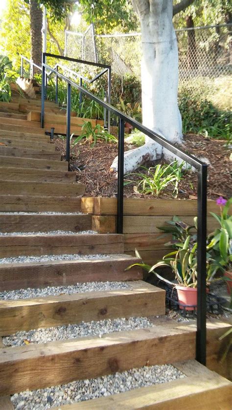 13 Most Aesthetic Outdoor Stair Railing Ideas Backyard Landscaping