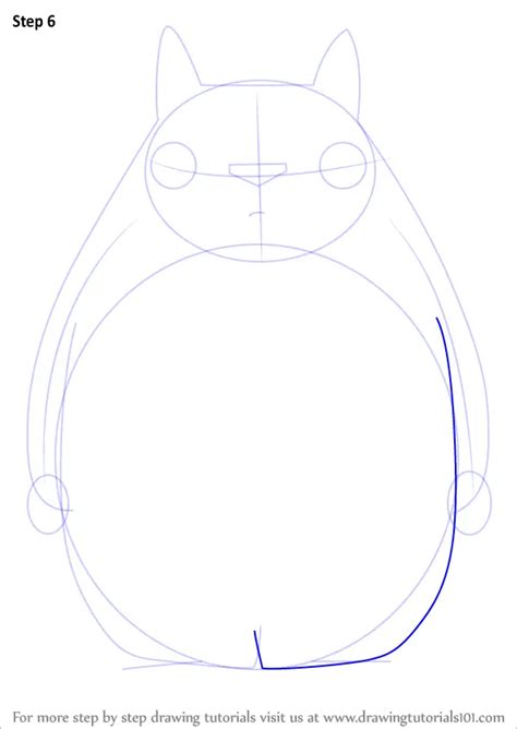 How To Draw Totoro From My Neighbor Totoro My Neighbor Totoro Step By