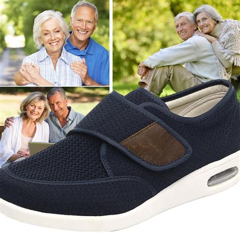 Mens Diabetic Slippers Extra Wide Orthopedic Walking Shoes For